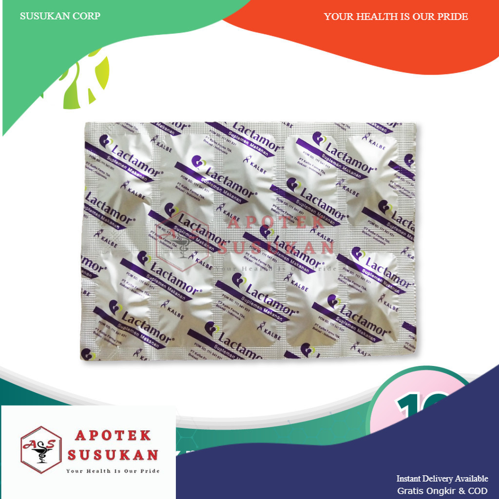 Jual Lactamor 1 Strip x 10 Kaplet - Suplementasi untuk membantu ...