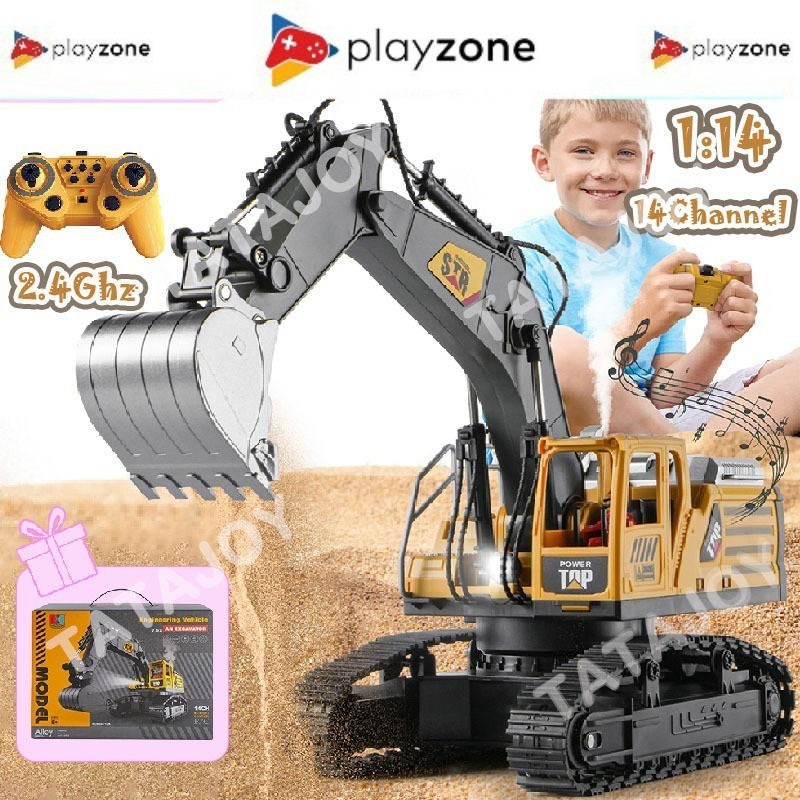 Jual 1:14 Mainan Excavator Remote Control Besar 14Channel Ekskavator ...