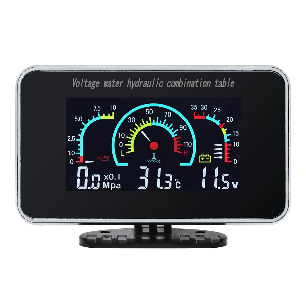 Jual AD 3in1 Digital Meter DC 12V/24V Vehicle Car Water Temperature ...