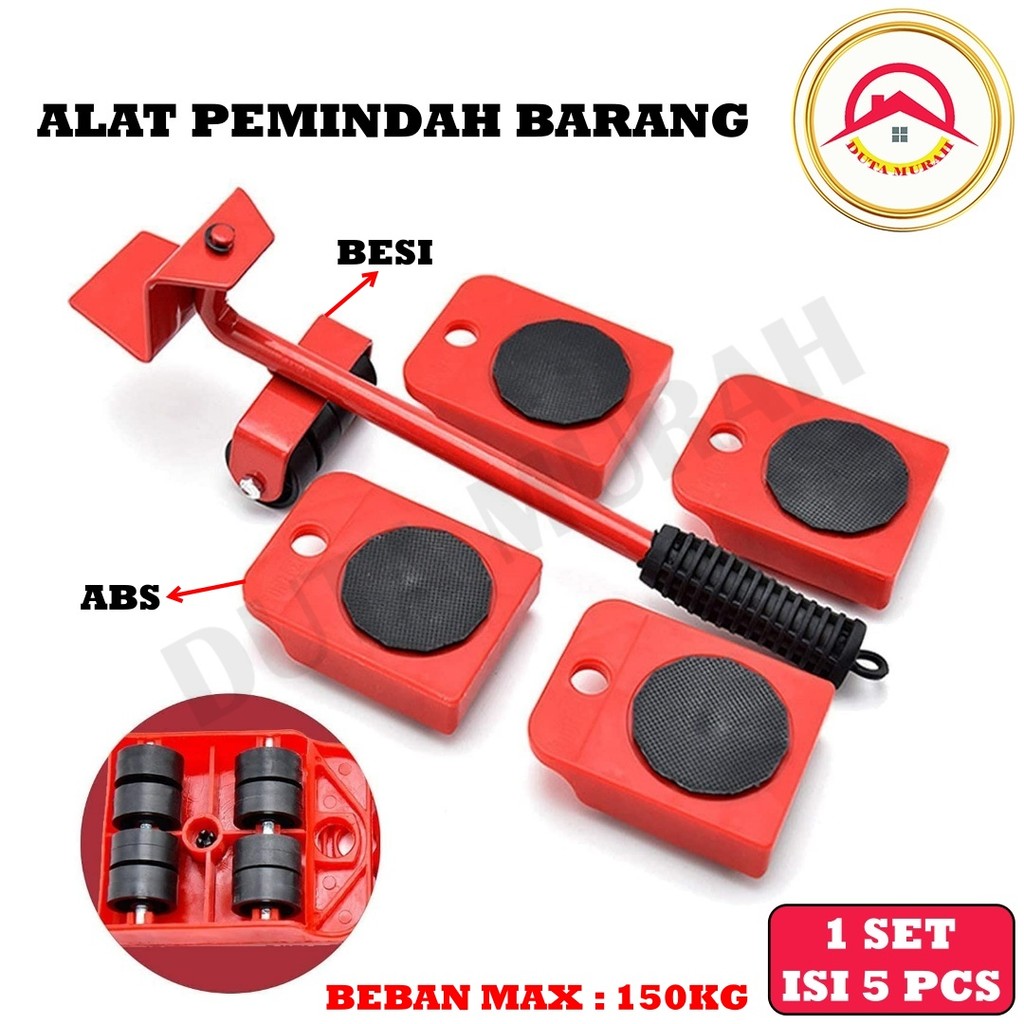 Jual Alat Bantu Pemindah Barang 4 Sisi Furniture Moving Wheel Dongkrak ...