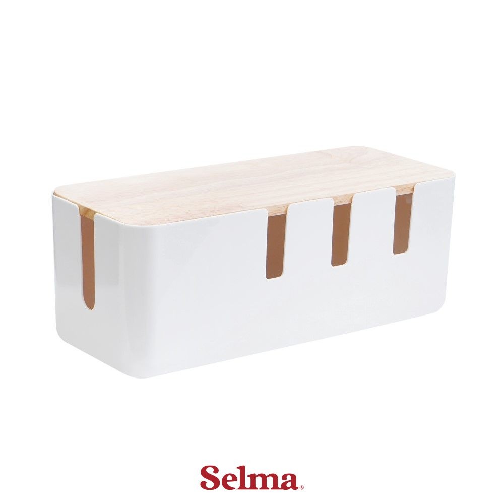 Jual Selma Marina Kotak Organizer Kabel - Putih Cable Storage Box ...