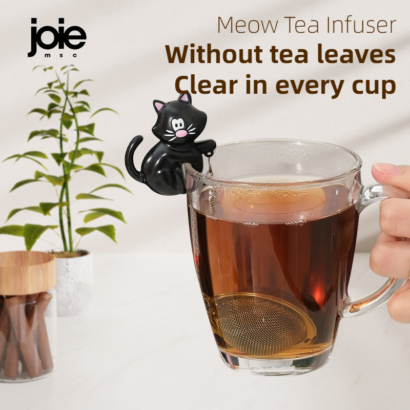 Jual JOIE Tea Infuser Creative Safety Tea Bag Filter Cat Shape Cute Tea ...