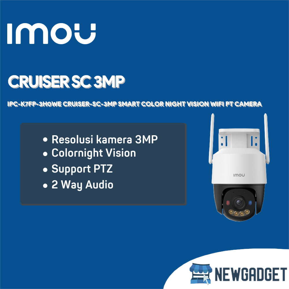 Jual IMOU CRUISER SC 3MP IPC-K7FP-3H0WE CRUISER-SC-3MP SMART COLOR ...