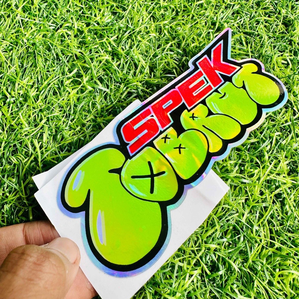 Jual TERBARU!! Stiker Spek Tobrut 11x5 cm – Desain Kartun Unik, Potong ...