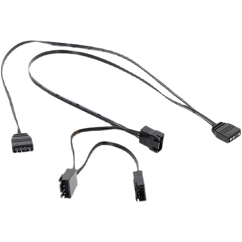 Jual NZXT Aer2 Fan RGB Adapter Cable 5v 3Pin Motherboard ARGB 1 To 3 ...