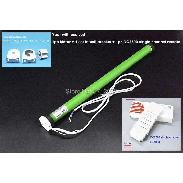 Jual Original Dooya-Tubular Motor with Remote Control, Electric ...