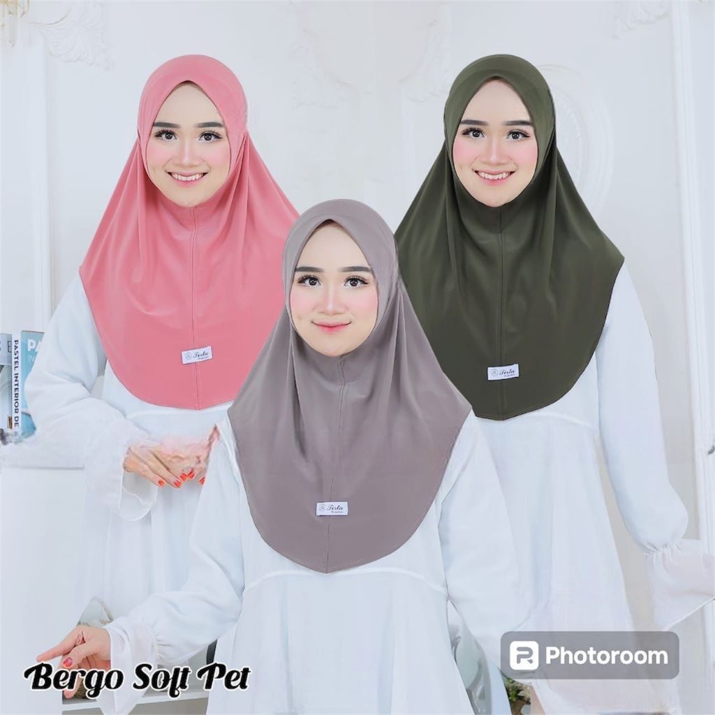 Jual -HIJAB BERGO MALAY JERSEY SOFT PAD SIZE M/JILBAB INSTAN JERSEY PREMIUM | Shopee Indonesia