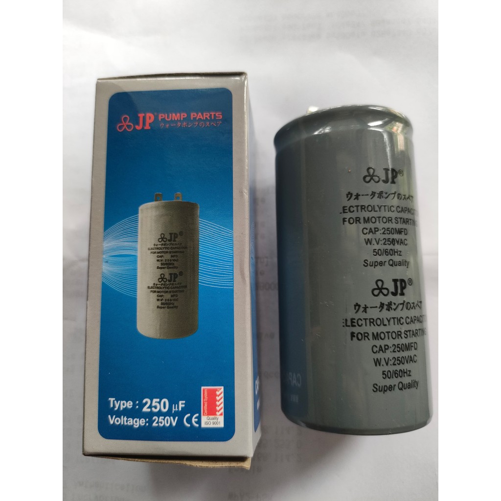 Jual JP 250 UF - 250V KAPASITOR / CAPACITOR STARTING (CAPACITOR ...