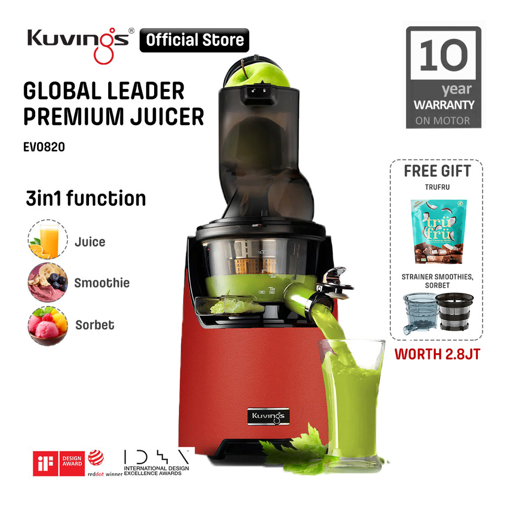 Jual Kuvings Whole Slow Juicer EVO 820 Matt Dark Red | Shopee Indonesia