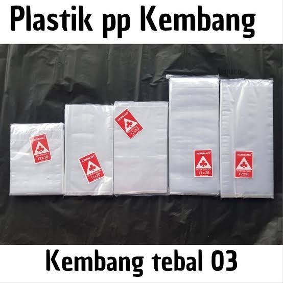 Jual Plastik PP Kembang Bening Transparant Tebal 03 Aneka Ukuran ...