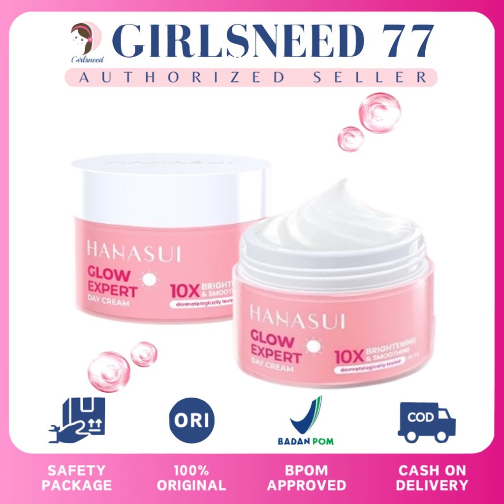 Jual Hanasui Flawless Glow 10 Day Cream | Hanasui Glow Expert Day Cream ...