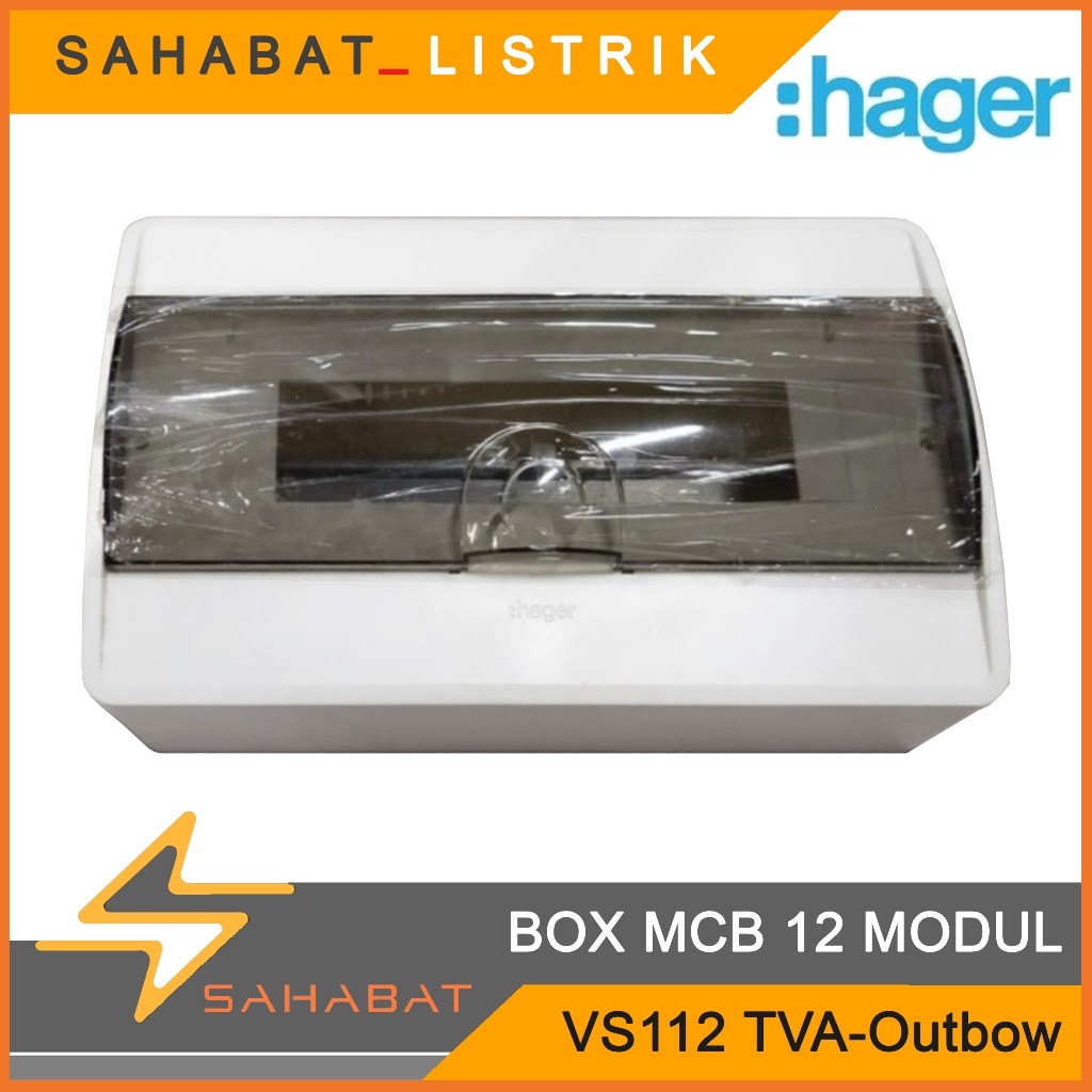 Jual Box MCB HAGER VS112TVA Outbow Tempel 12 Modul 12 Group | Shopee ...