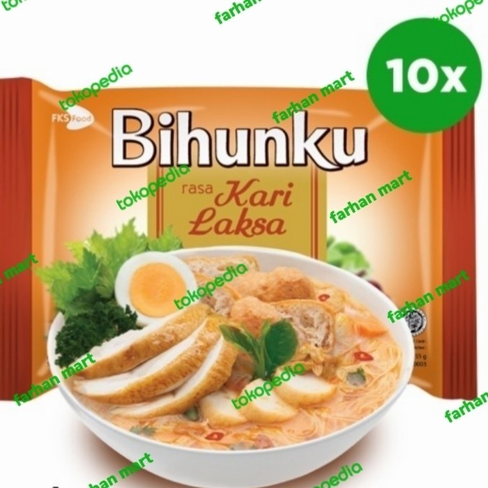 Jual bihunku kari laksa paket 10 pcs | Shopee Indonesia
