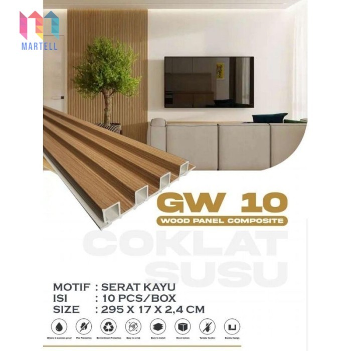 Jual [ INSTAN ] WPC wall panel / Wood panel composite per lembar | Shopee Indonesia