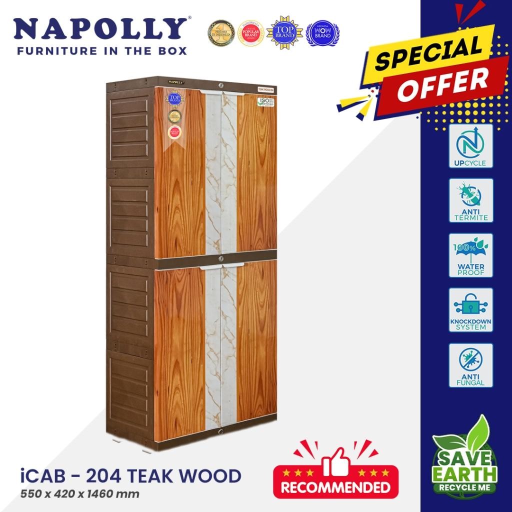 Jual Napolly Lemari Serbaguna iCAB-204 TEAK WOOD Furniture Plastik ...