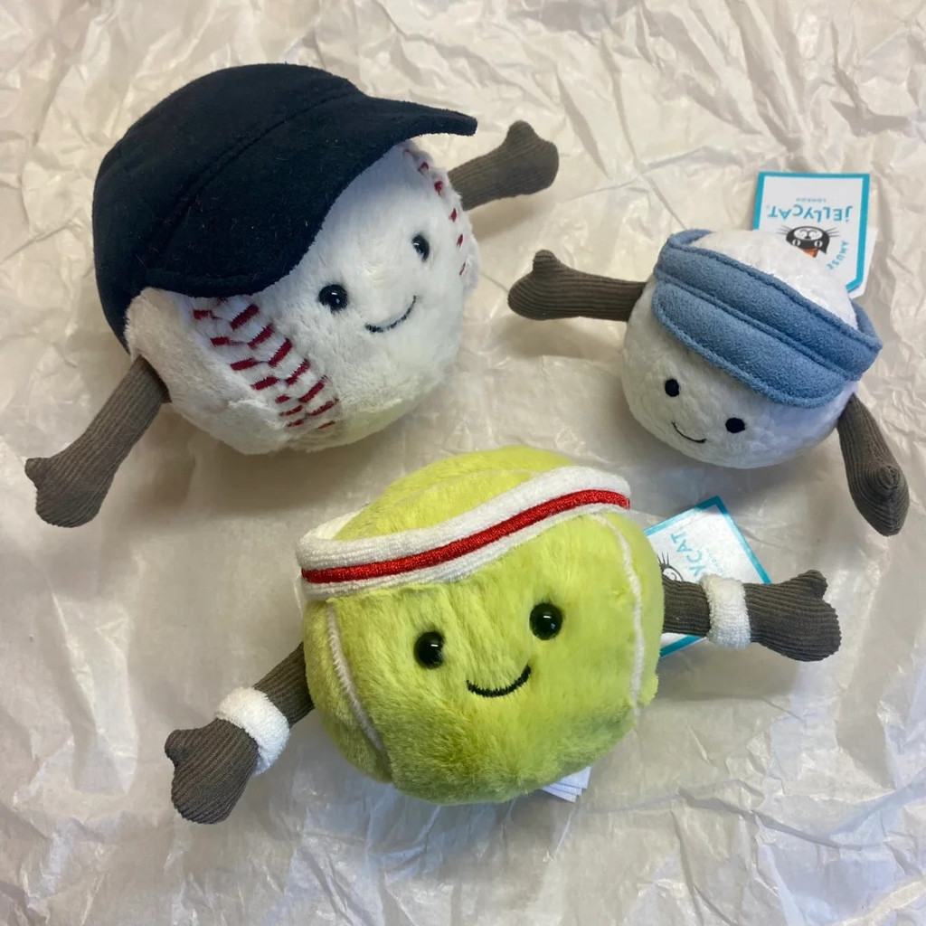 Jual JELLYCAT Amuseables Sports Tennis Baseball Cute Plush Toys ...
