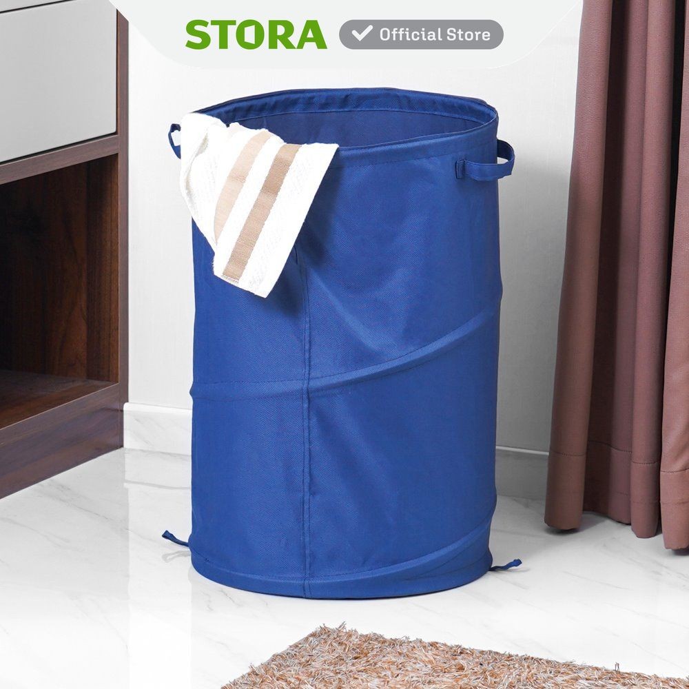 Jual Stora 38X38X58 cm Keranjang Laundry Lipat - Biru Tempat Baju ...