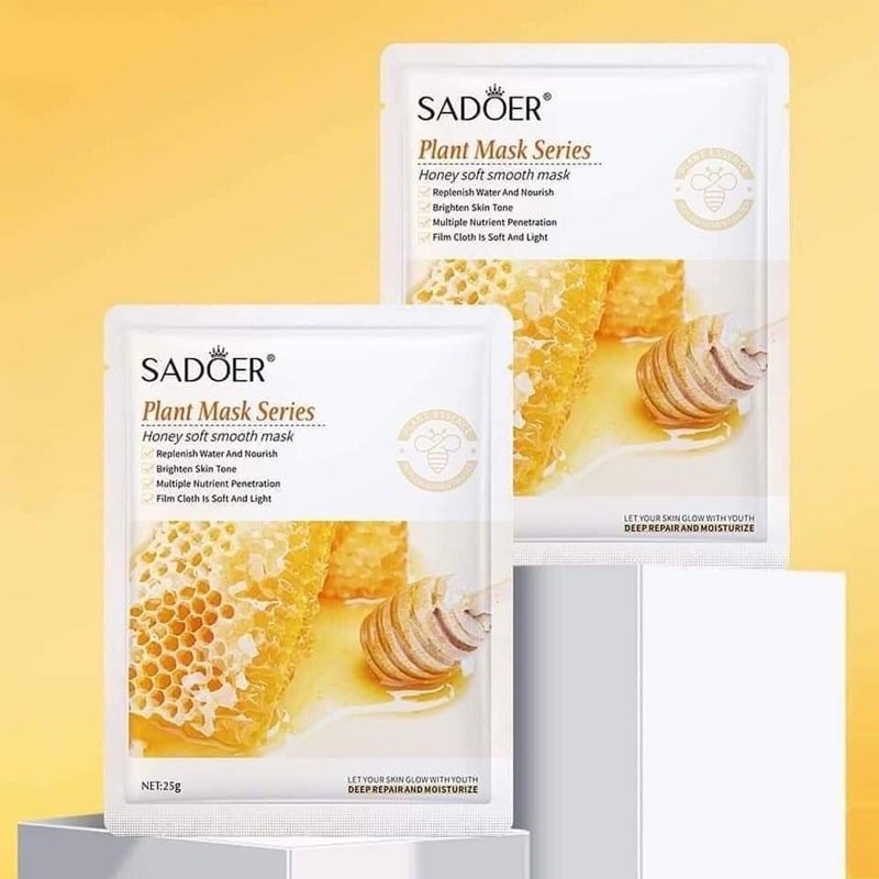 Jual MASKER KOREA SADOER SHEET MASK MASKER WAJAH / SADOER PLANT MASK SERIES EKSTRAK BUAH RANDOM ...