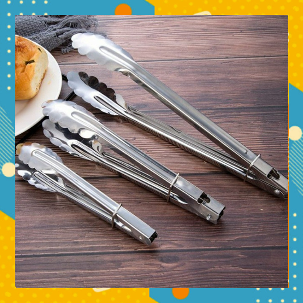 Jual Penjepit Capit Makanan Serbaguna Stainless Steel Panjang Sedang ...