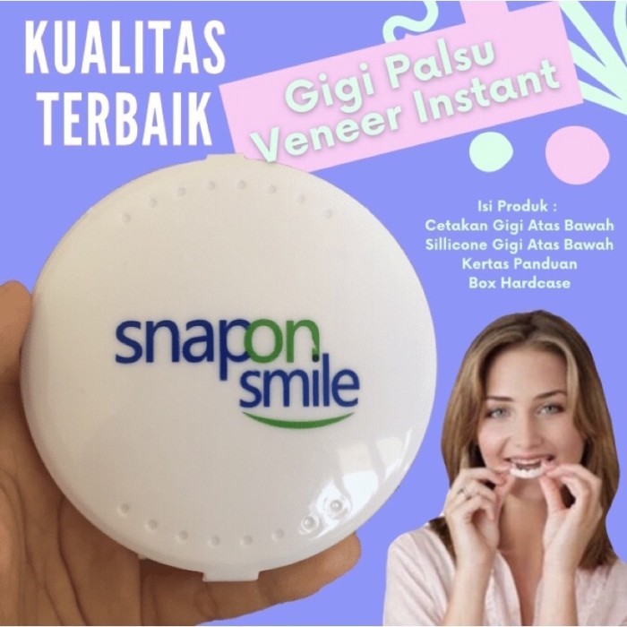 Jual KUAT BUAT MAKAN!!!!! Snap On Smile / Gigi Palsu Snapon Smile 1 Set Veneer Gigi | Shopee ...