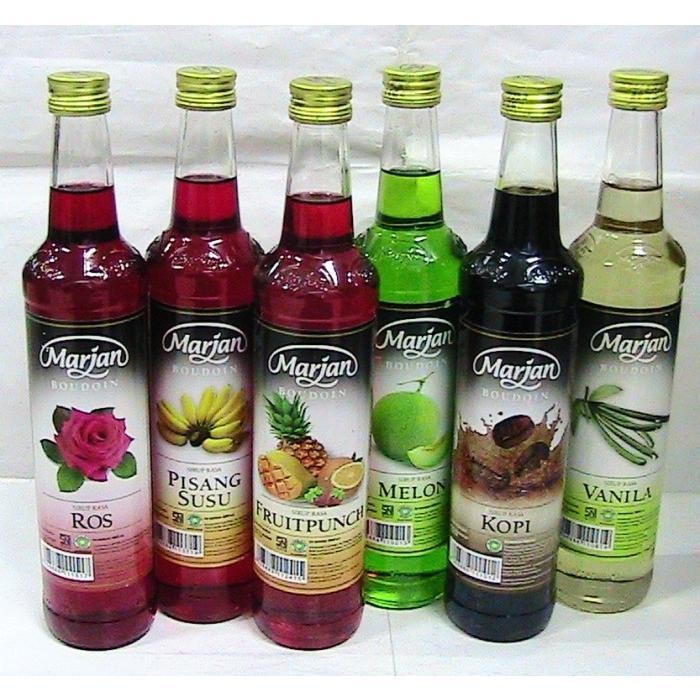 Jual Marjan Syrup Vanilla,Kopi,Melon,Pisang susu,Rose,FruitPunch,Rose ...