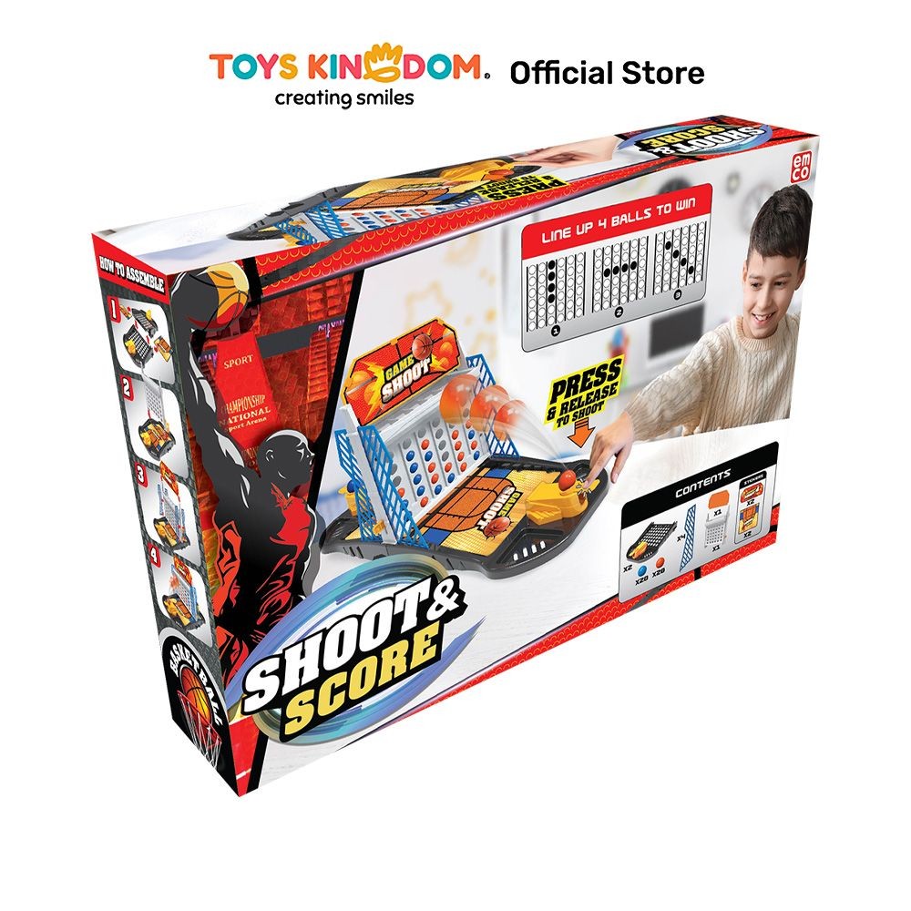 Jual Toys Kingdom Emco Playset Shoot & Score Basketball Tictac 4 100078 ...