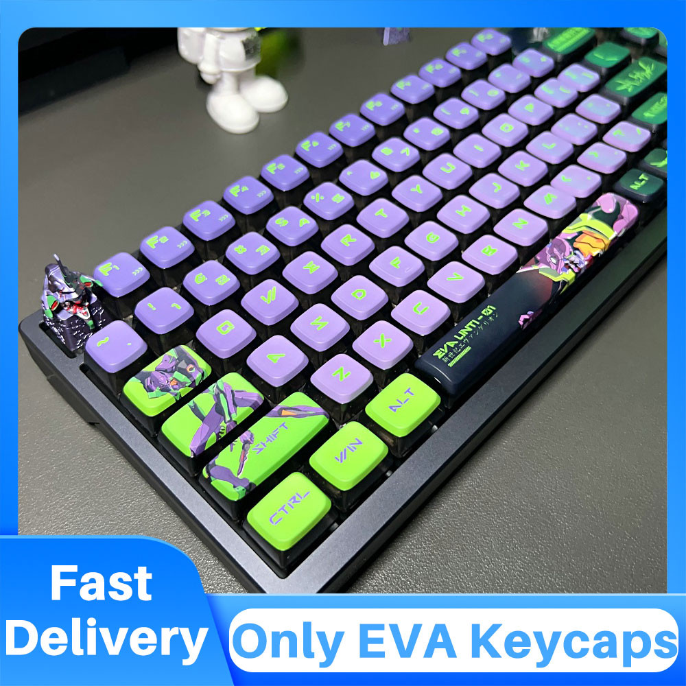 Jual PBT 122 Keys EVA Keycaps OEM Profile Keycap Dye-Sub OEM Big Set ...