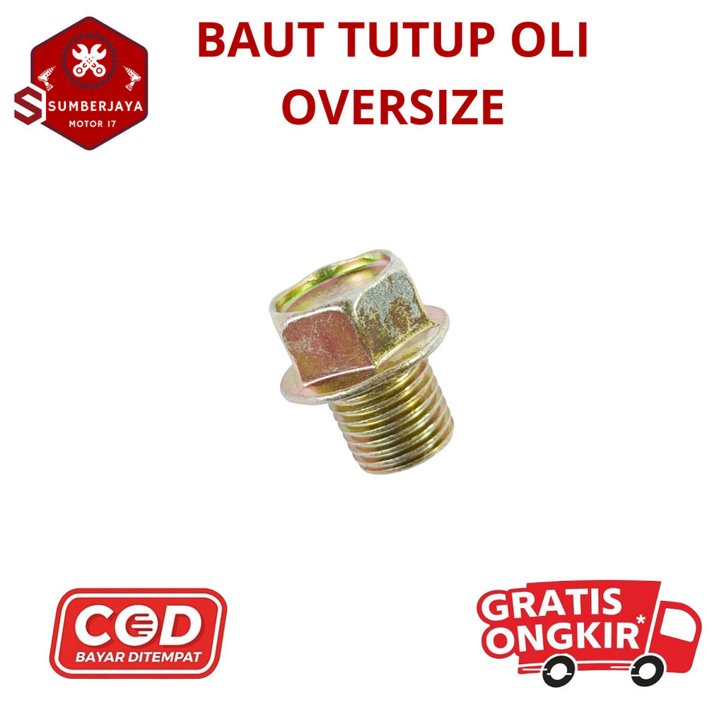 Jual Original Baut Tutup Oli Bawah Oversize / Baut Tap Tutup Oli ...