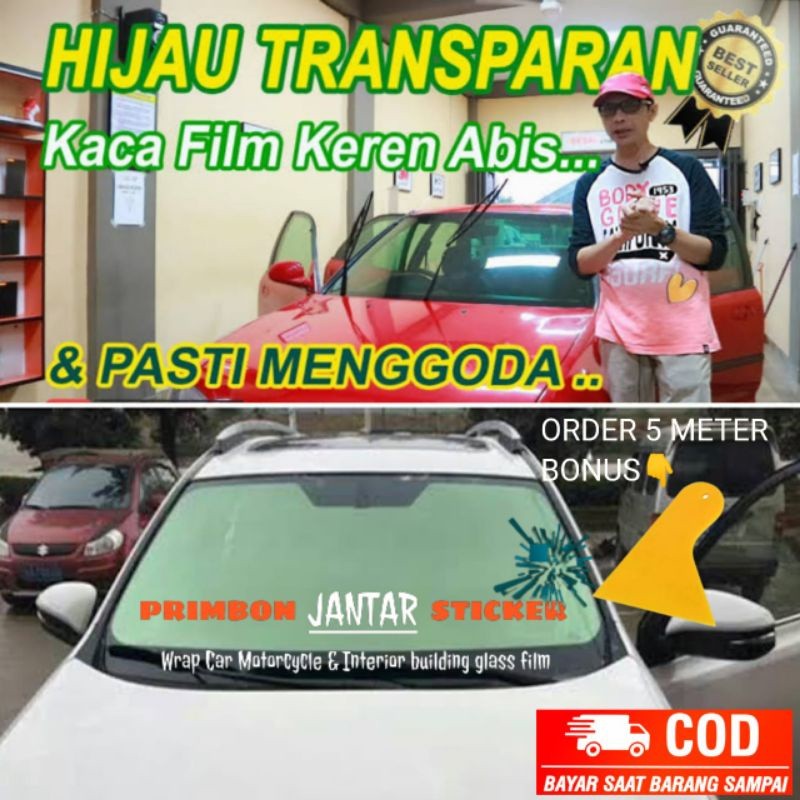 Jual Stiker kaca film riben hijau solar screen untuk kaca mobil jendela ...