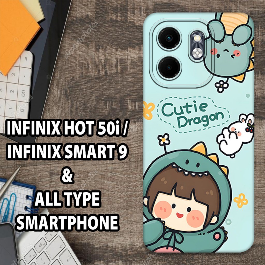 Jual #11MS Softcase karet untuk INFINIX HOT 50i-SMART 9 2024 Motif gambar karakter Roro Jump ...