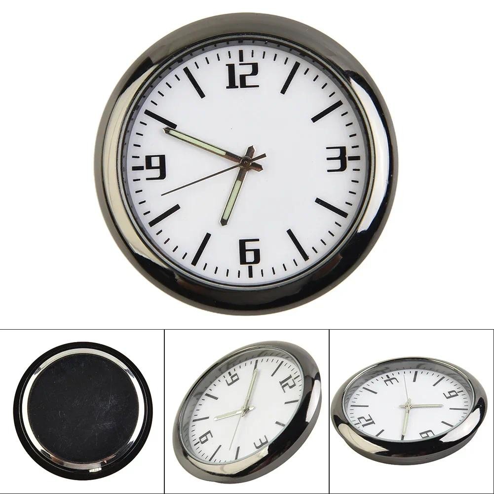 Jual Luminous Mini Car Clock Dashboard Air Vent Stick-On Time Self ...