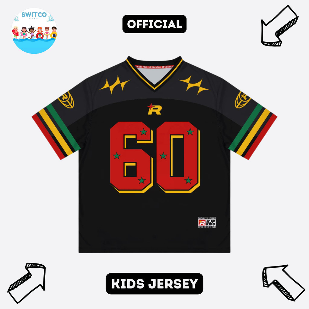 Jual SWITCO | Kaos Jersey Anak Number 60 Laki Laki Bahan DryFit Brazil ...
