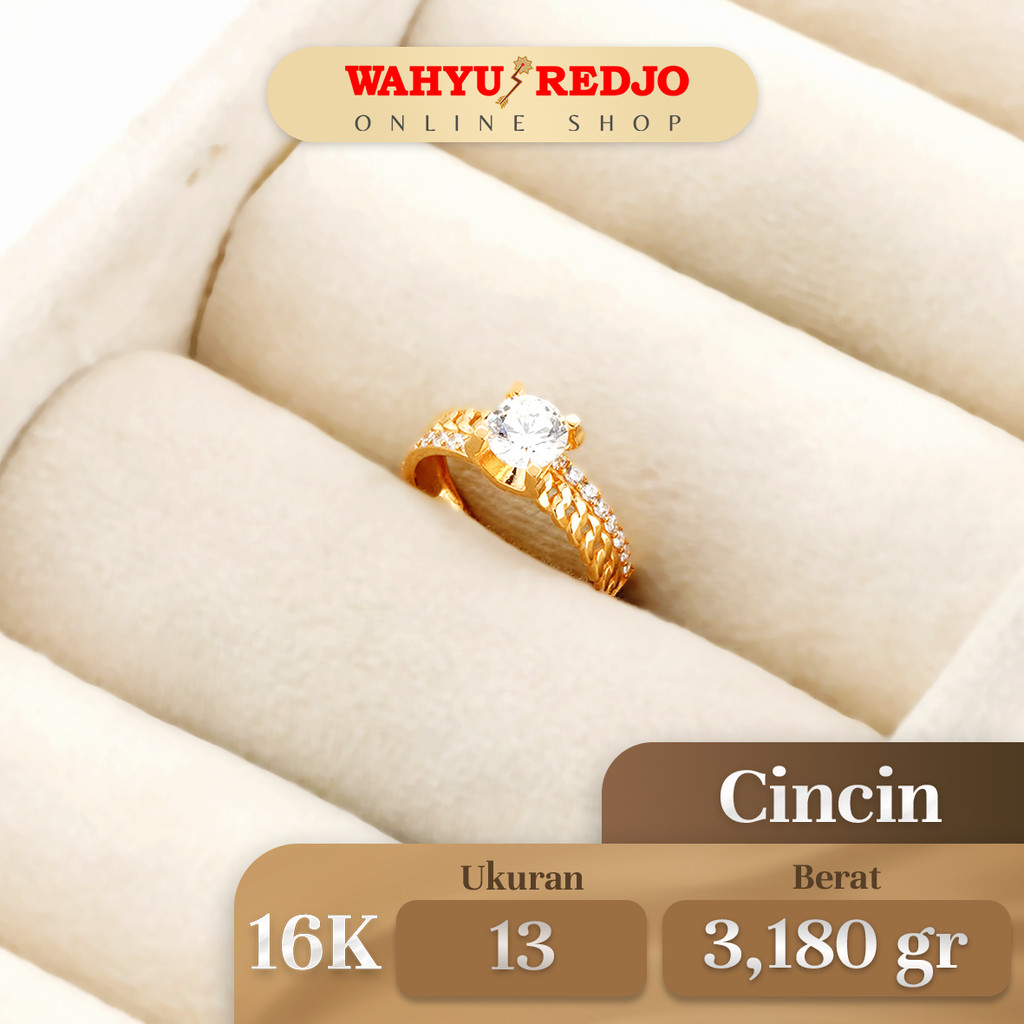 Jual Cincin Emas Kadar 16K Wahyu Redjo CC-16K 26931850PMR | Shopee ...
