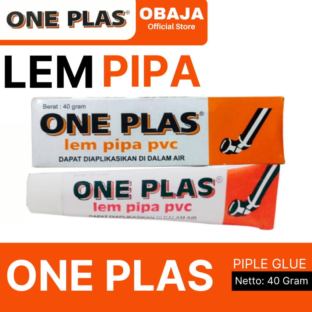 Jual Oneplas Lem Pipa Fitting PVC/Lem Pipa Pralon Tube/Lem One plas ...