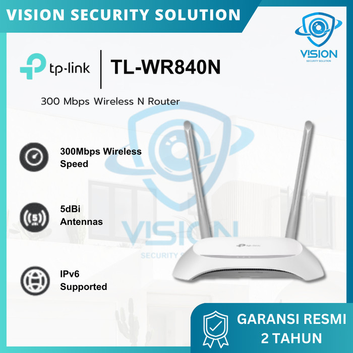 Jual Router Tp Link TL-WR840N 300Mbps Router Wireless 2 Antenna Best ...