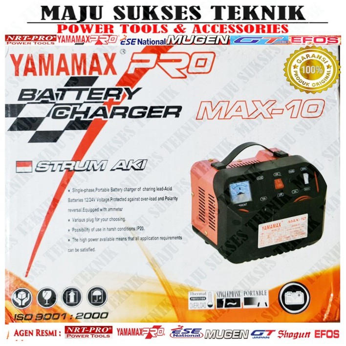 Jual YAMAMAX PRO MAX 10 Battery Charger / Setrum Aki ACCU | Shopee ...