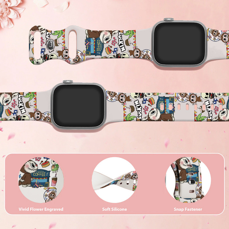 Jual Tali Strap Gelang Soft Silikon Labubu populer Untuk Redmi Watch ...