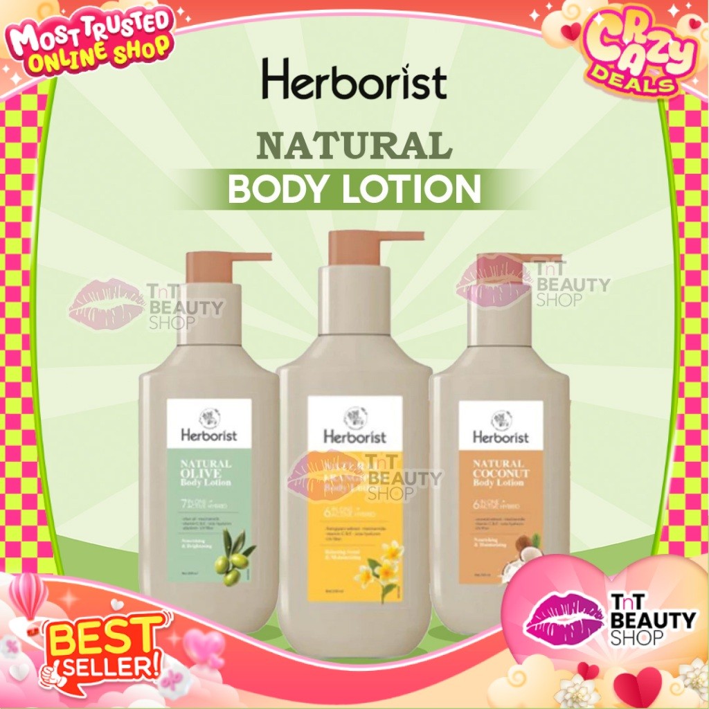 Jual Herborist Body Lotion Zaitun | Coconut | Frangipani | Whitening UV Filter 200ml | TnT ...