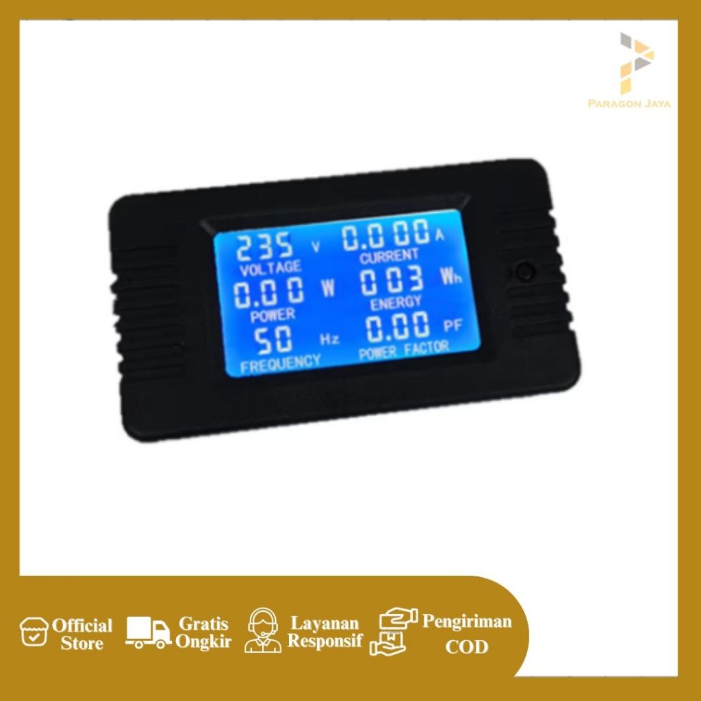 Jual AC watt meter kwh daya 6in1 PZEM-022 220V 100A vlot meter alat ukur | Shopee Indonesia