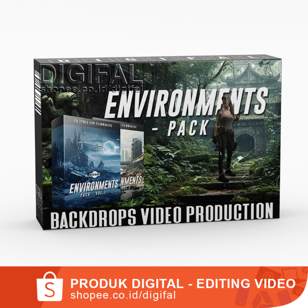 Jual ENVIRONMENTS Bundle Vol.1 Vol.2 (BIG FILMS) For Capcut, Filmora, Kinemaster, VN, Davinci ...