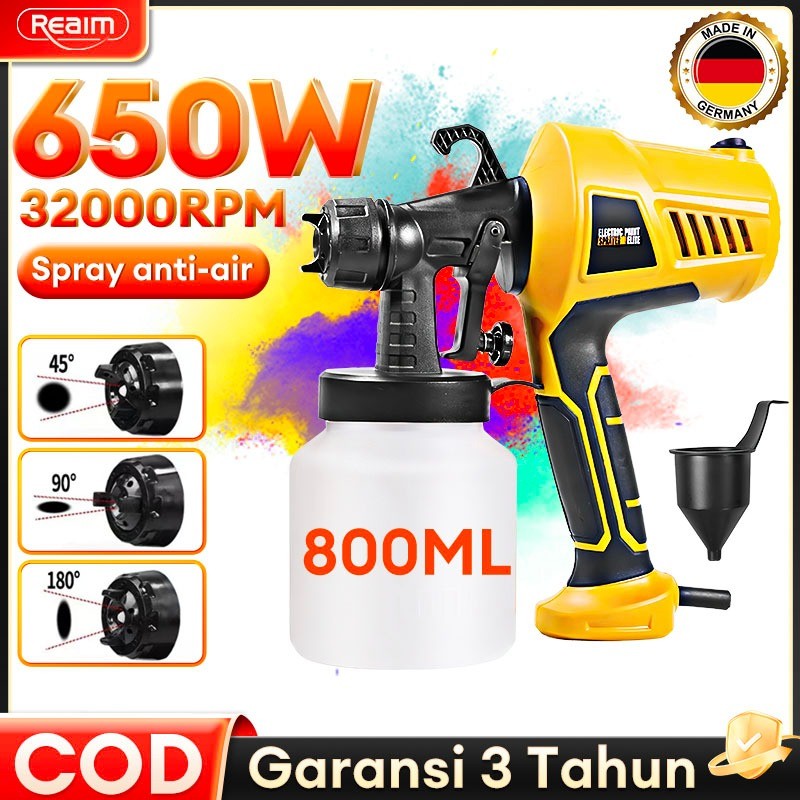 Jual 800ML Electric Spray Gun 400W Pistol semprot listrik Paint Mesin ...