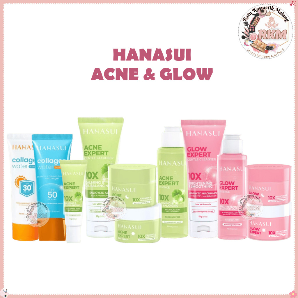 Jual HANASUI Flawless Glow Expert | Acne Sunscreen Spf 50 | Cream Day ...