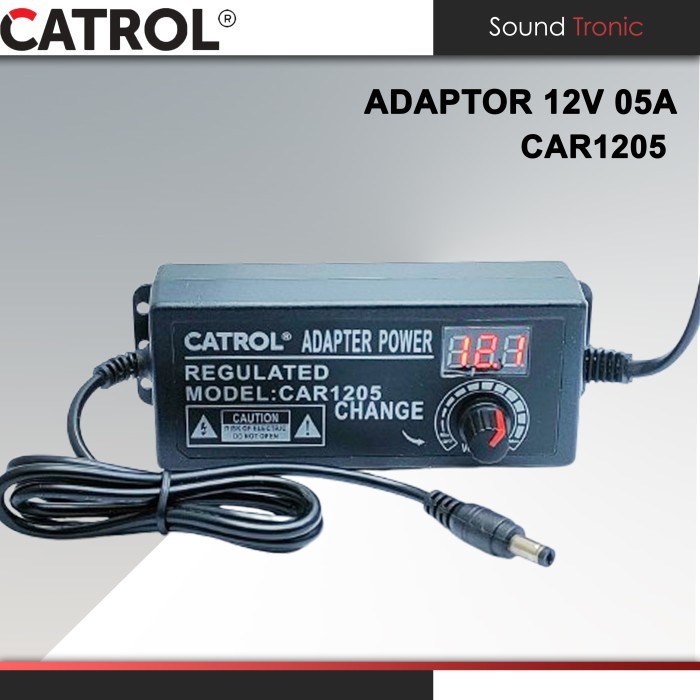 Jual Adaptor Digital Dimmer CATROL 5A 3V-12V Adjustable Power Adapter ...
