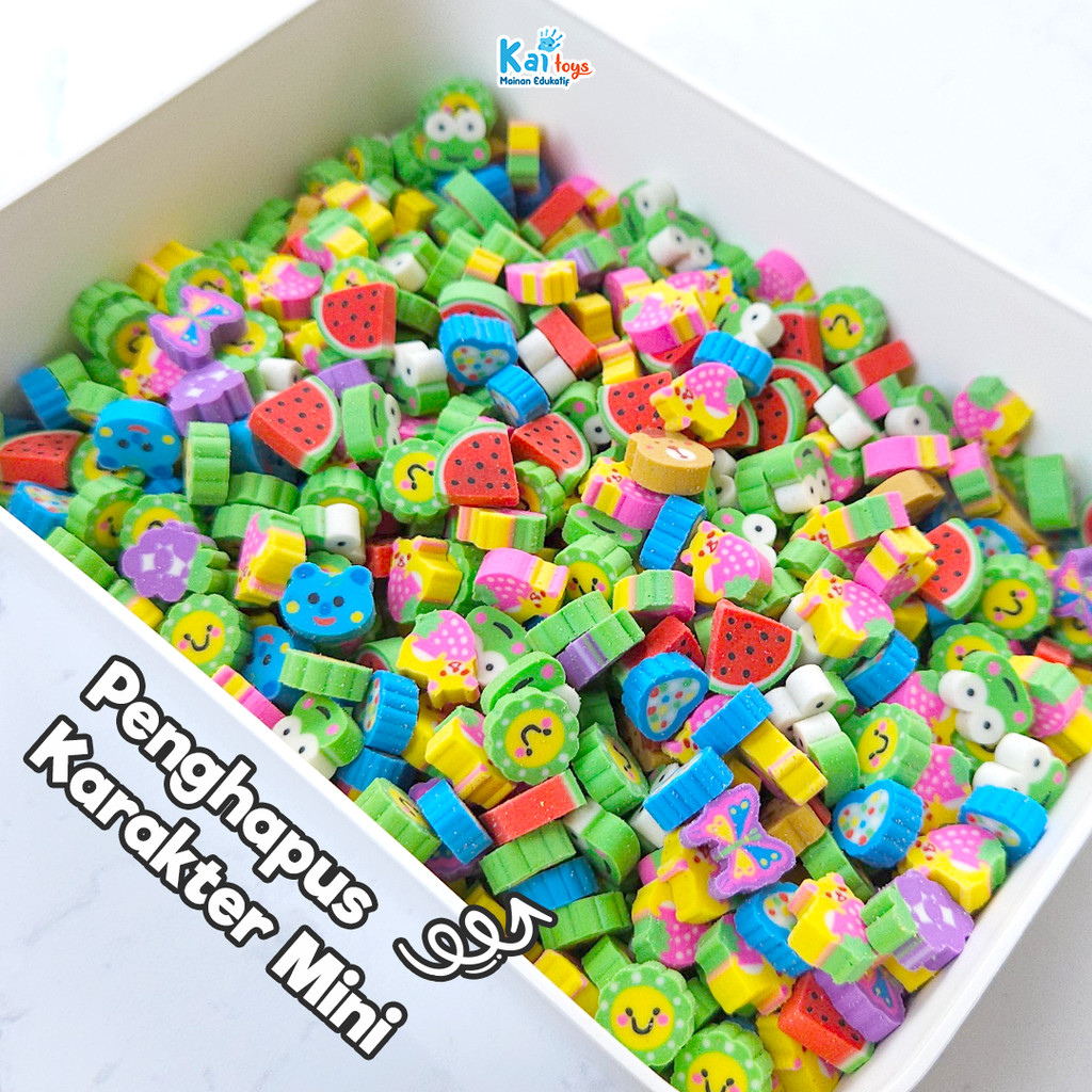 Jual Penghapus Mini 10 pcs/ Penghapus Karakter Random Ukuran Kecil ...