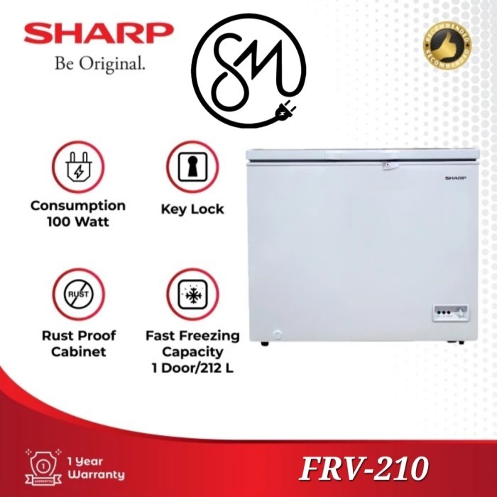 Jual Chest Freezer Box Sharp FRV-210X 200 Liter FRV210X | Shopee Indonesia