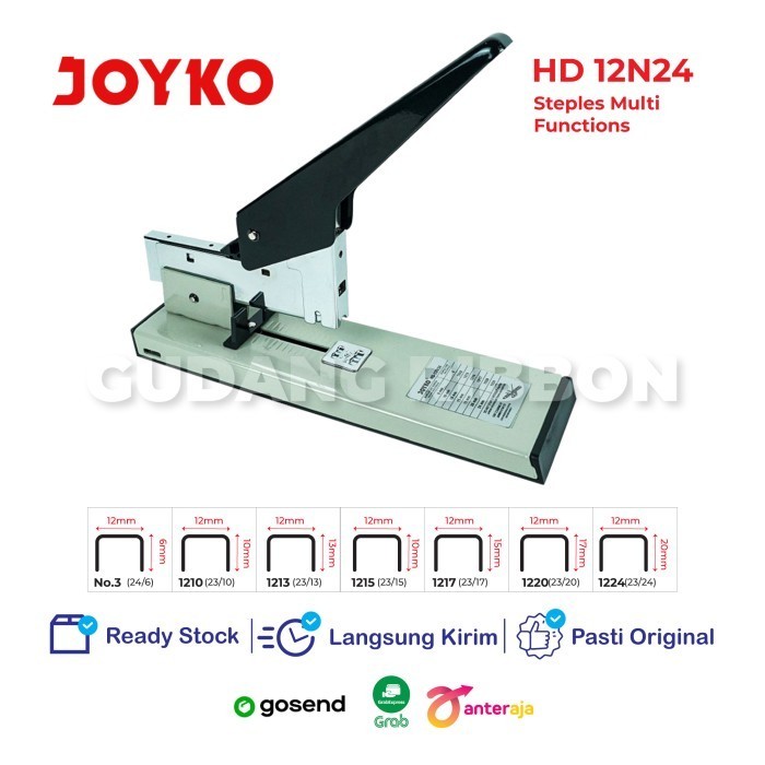 Jual JOYKO HD-12N/24 STAPLER BESAR JILID HEAVY DUTY STEPLER | Shopee ...