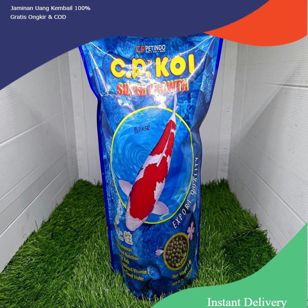 Jual Pelet Ikan Koi CP KOI Super Growth 1KG Size S Floating | Shopee ...