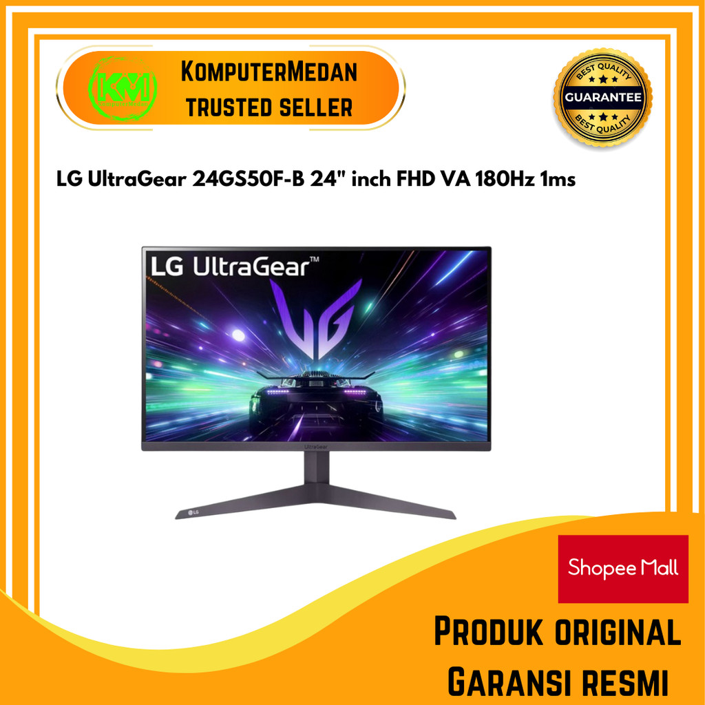 Jual Monitor LED LG UltraGear 24GS50F 24GS50F-B 24GS50FB 24" inch FHD VA 180Hz 1ms Gaming ...