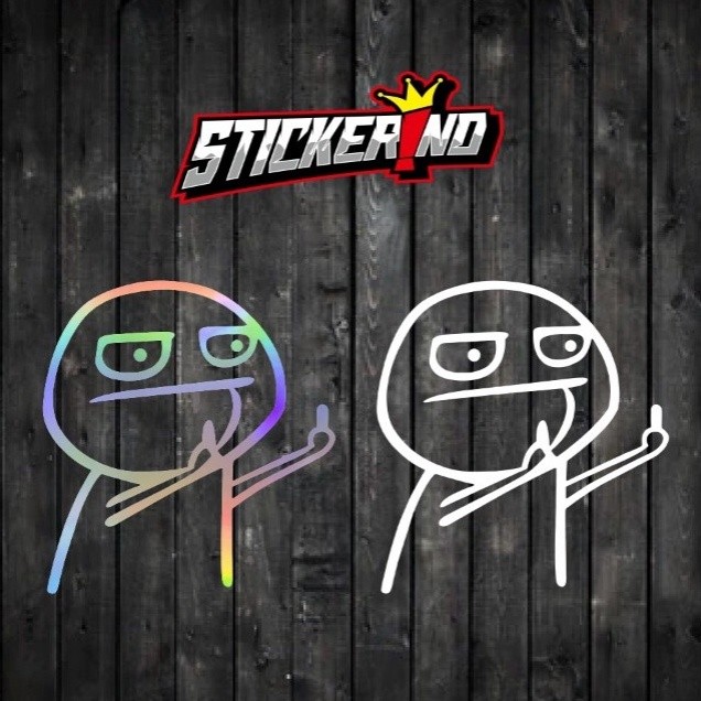 Jual Sticker middle finger pucek stiker animasi lucu STIKER FUCEK ...