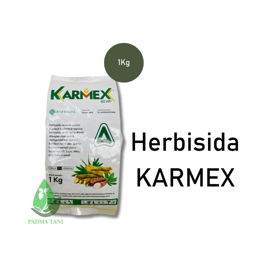 Jual KARMEX 80 WP 1 KG DIURON HERBISIDA PURNA TUMBUH SINGKONG TEBU ...